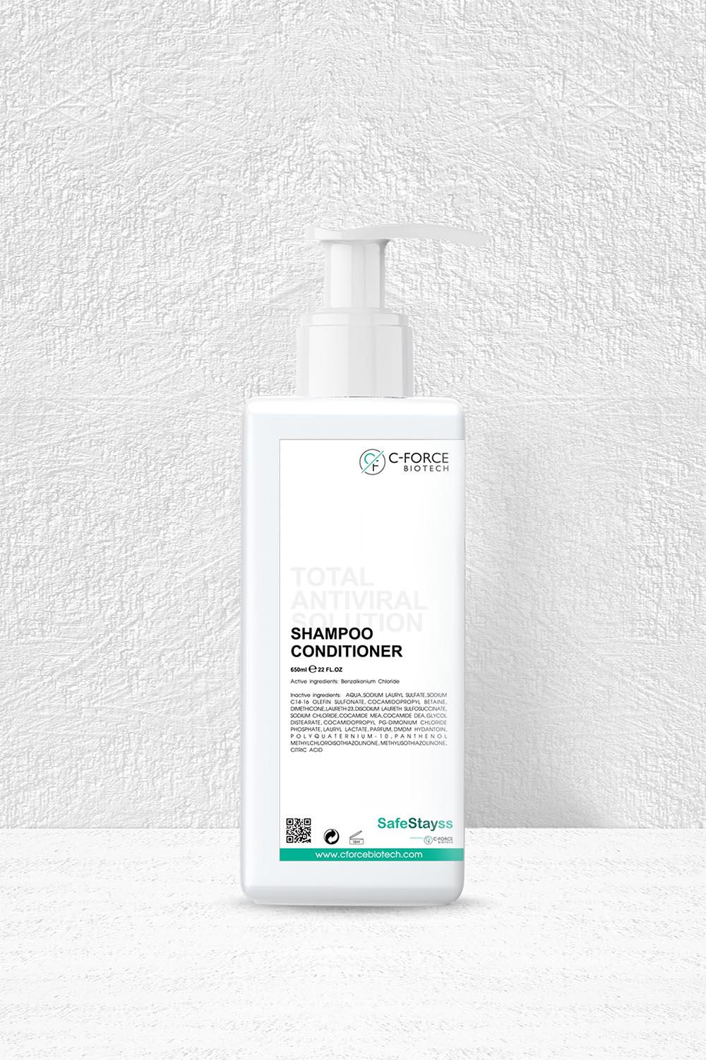 Antibacterial Shampoo Conditioner 650ml (Alcohol-Free) – C-FORCE BIOTECH